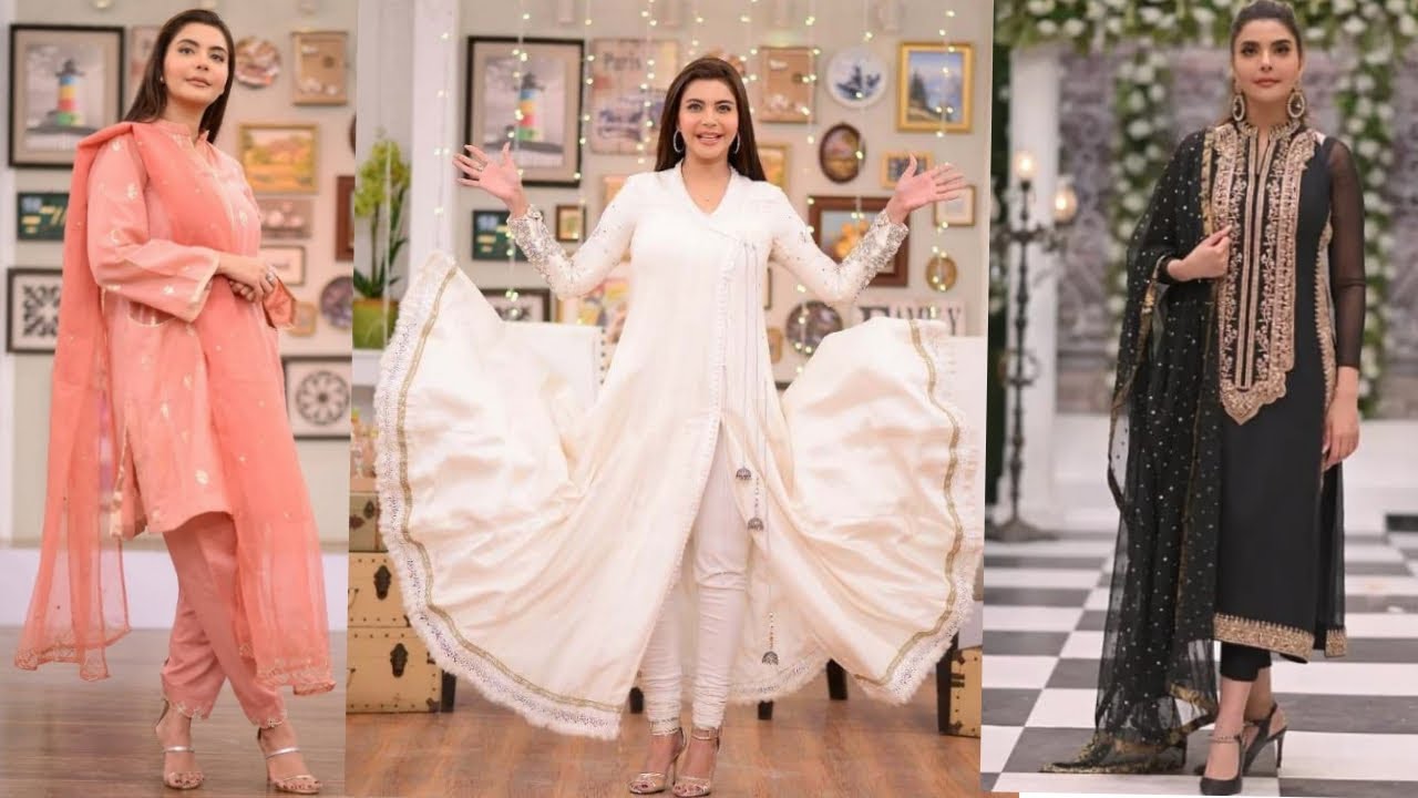 Beautiful ️😍Host " Nida Yasir "|| Latest Dress Collection in Morning ...