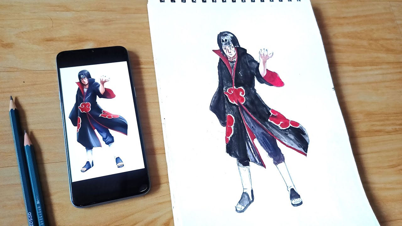 How to Draw Itachi (Full Body) | Drawing Itachi Uchiha - Naruto character - YouTube