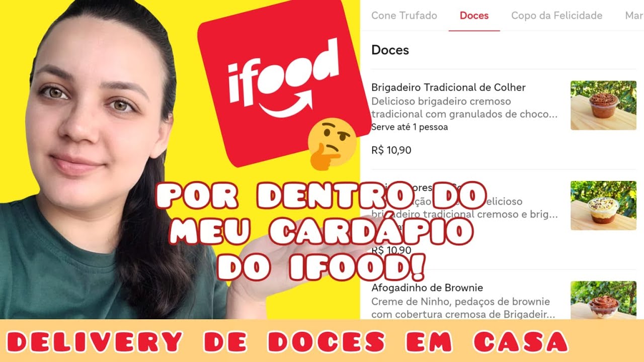Meu Cardápio de Doces no Ifood + DICAS PARA MONTAR UM CARDÁPIO QUE VENDE MUITO - YouTube