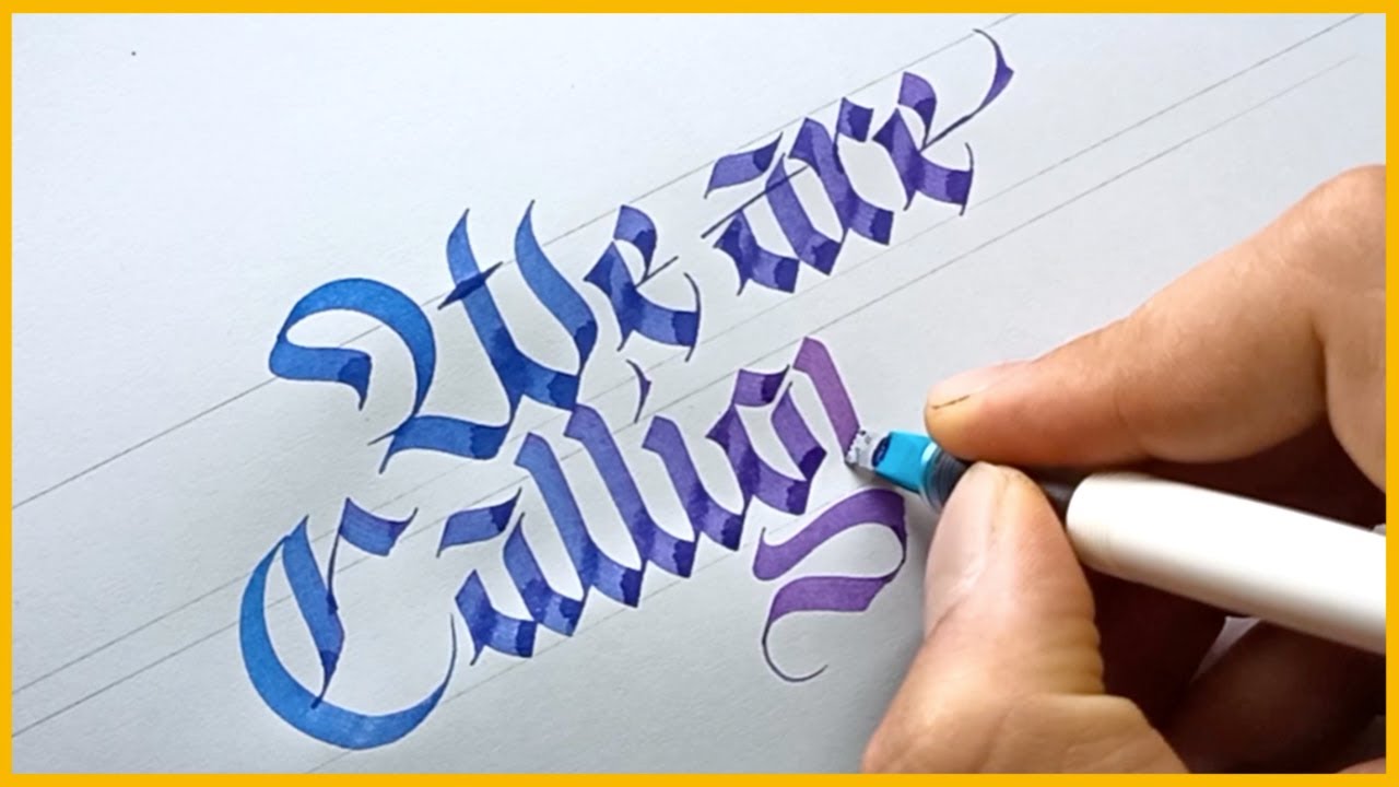 10 CALLIGRAPHERS WRITING WE ARE CALLIGRAPHY | WAC S2 - YouTube
