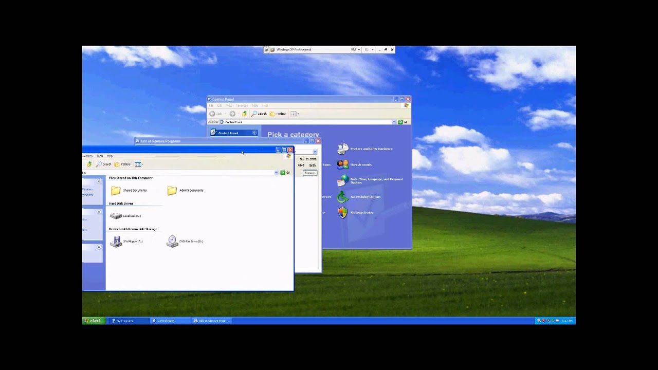 Windows XP How to Install and Uninstall a Program - YouTube