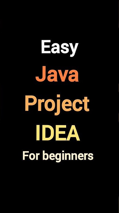 JAVA PROJECT IDEA FOR BEGINNERS #java #beginner #programming #project # ...
