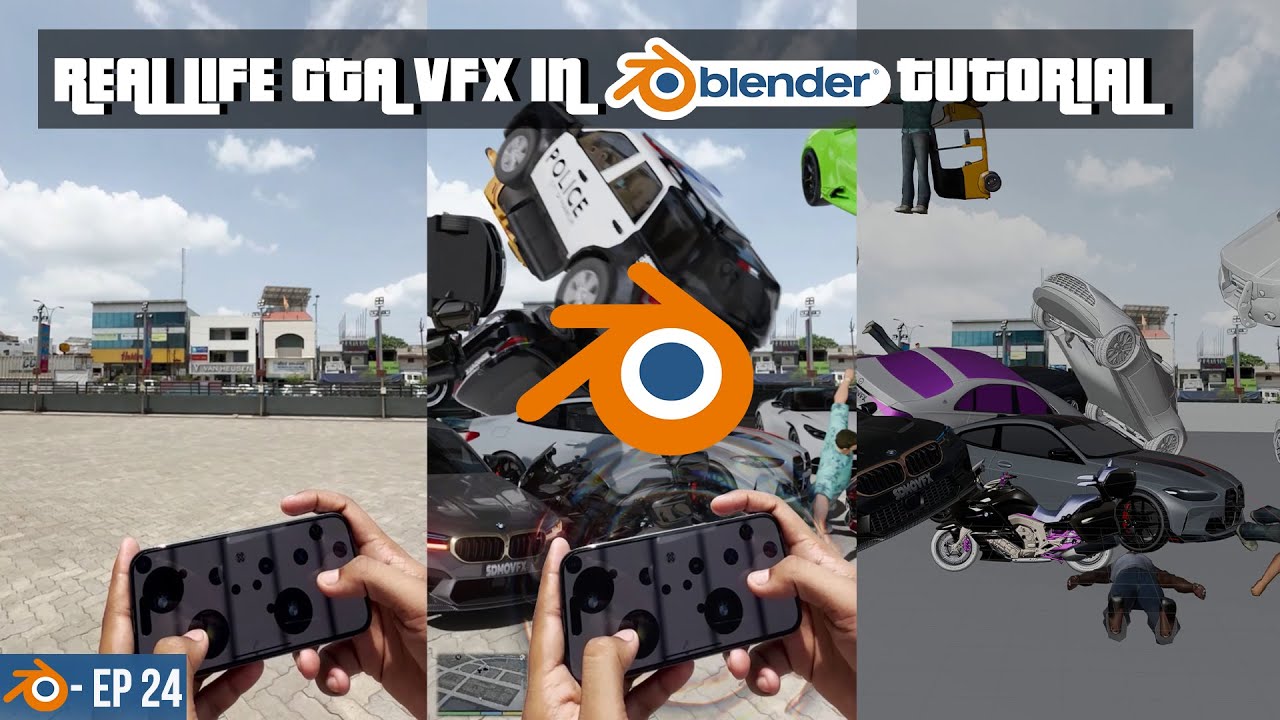 How to Create Real Life GTA VFX in Blender Tutorial - YouTube