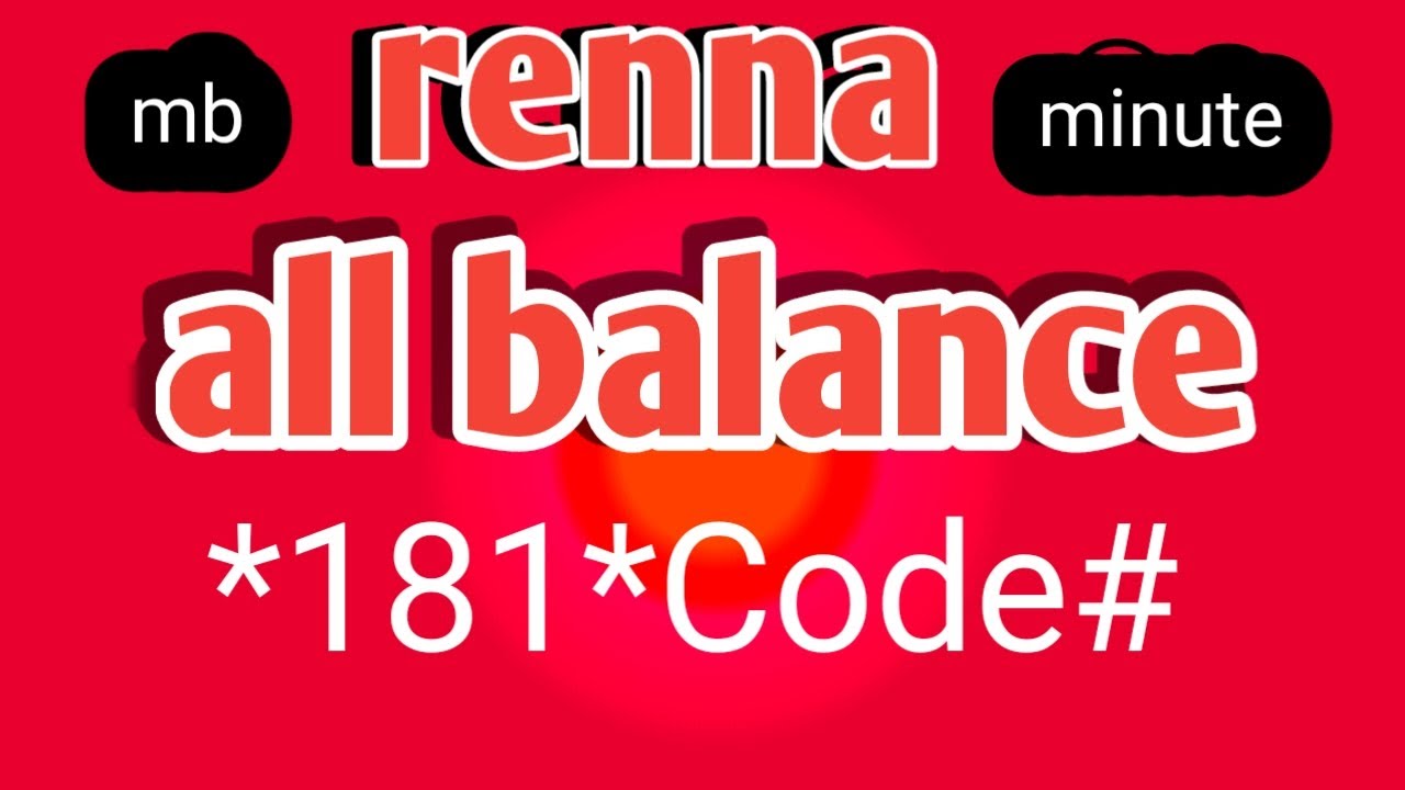 how to check renna sim balance ⚡renna balance - YouTube