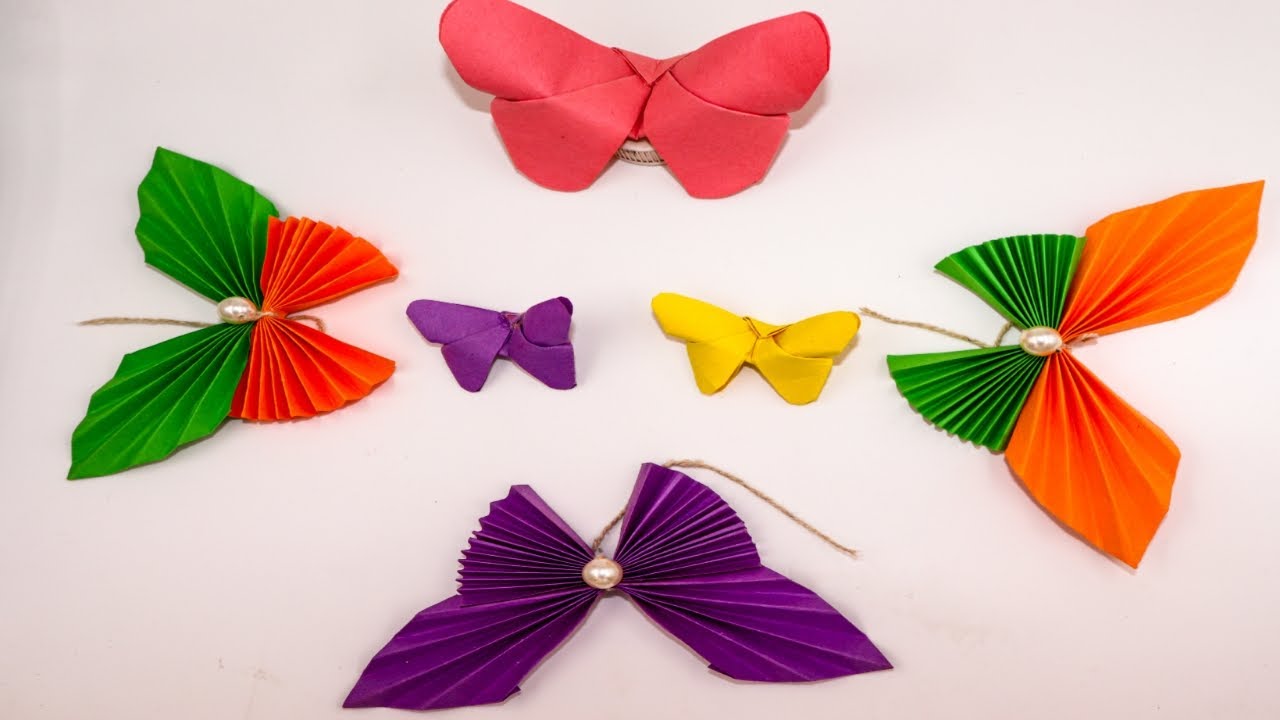 2 TYPES OF ORIGAMI BUTTERFLIES I HOW TO MAKE EASY ORIGAMI BUTTERFLY I ...
