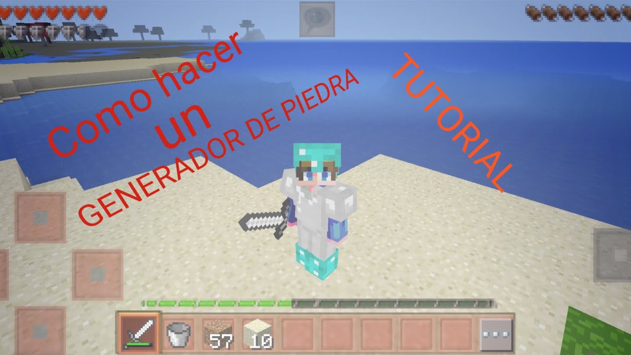 Como hacer un generatdor de piedra en minecraft Java y bedrock total ...