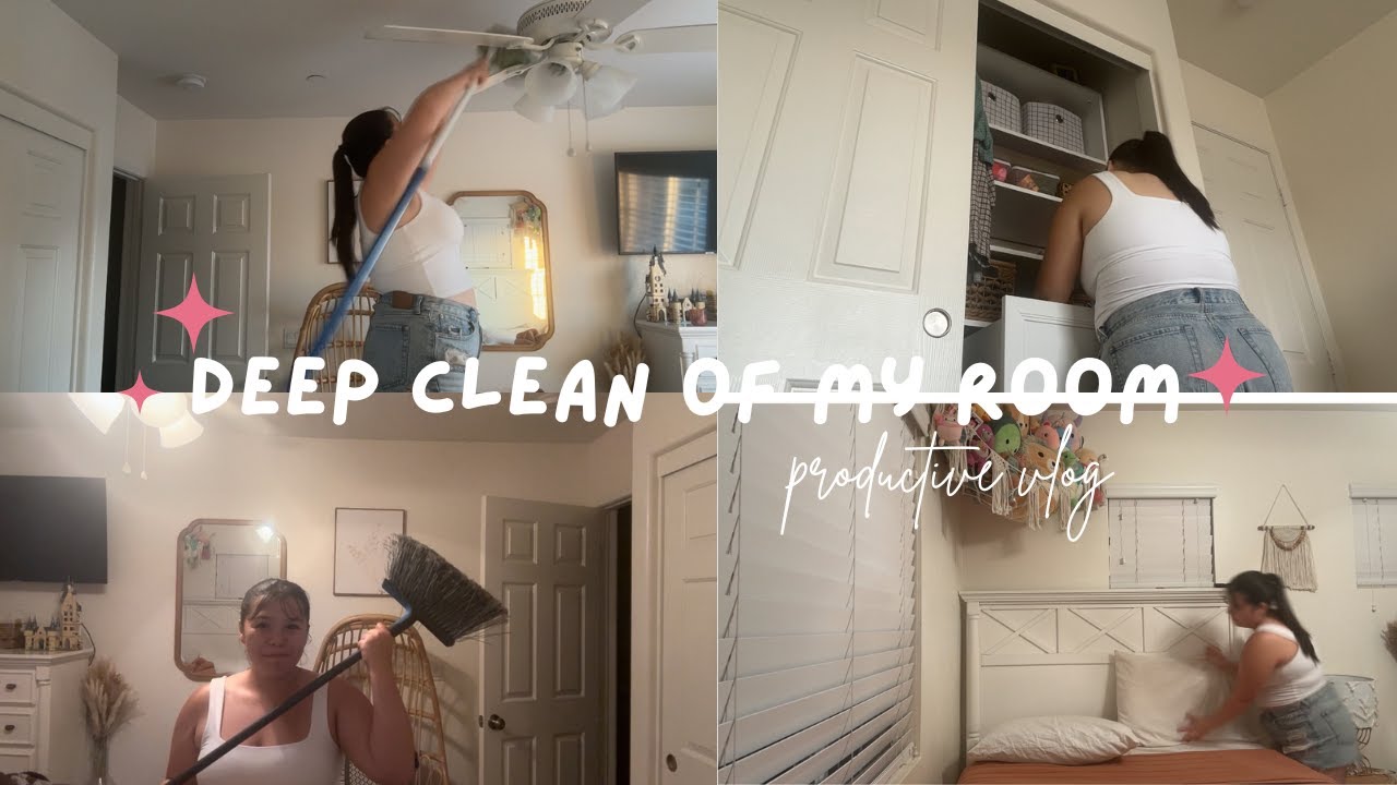 Deep Cleaning my Room - YouTube