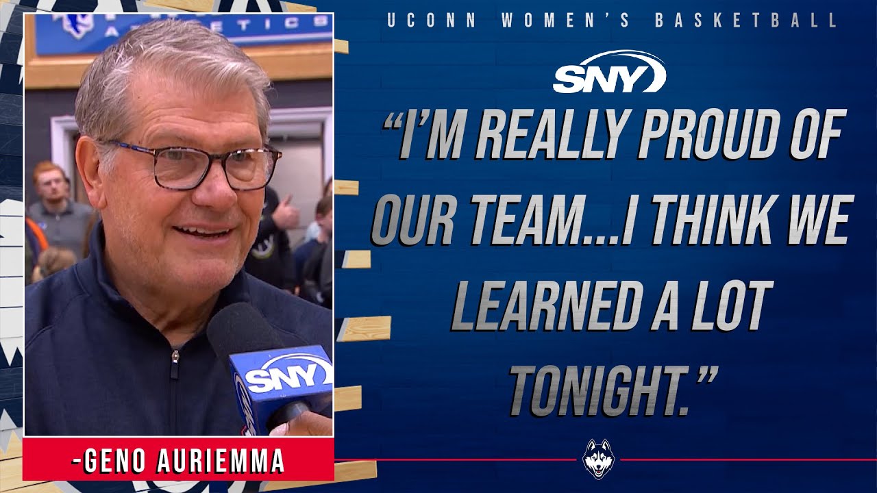Geno Auriemma on UConn win over Seton Hall: 'I'm really proud of our ...