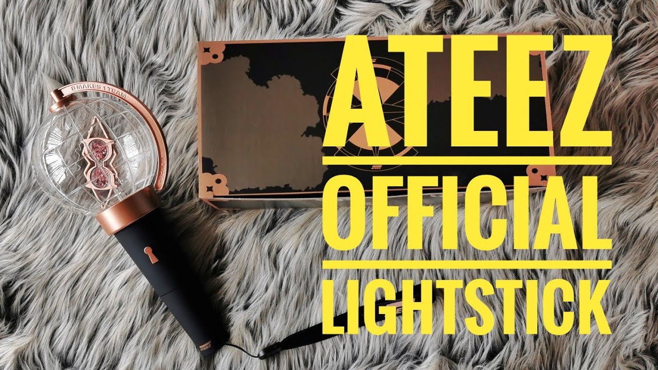 ATEEZ OFFICIAL LIGHTSTICK (LIGHTINY) UNBOXING - YouTube