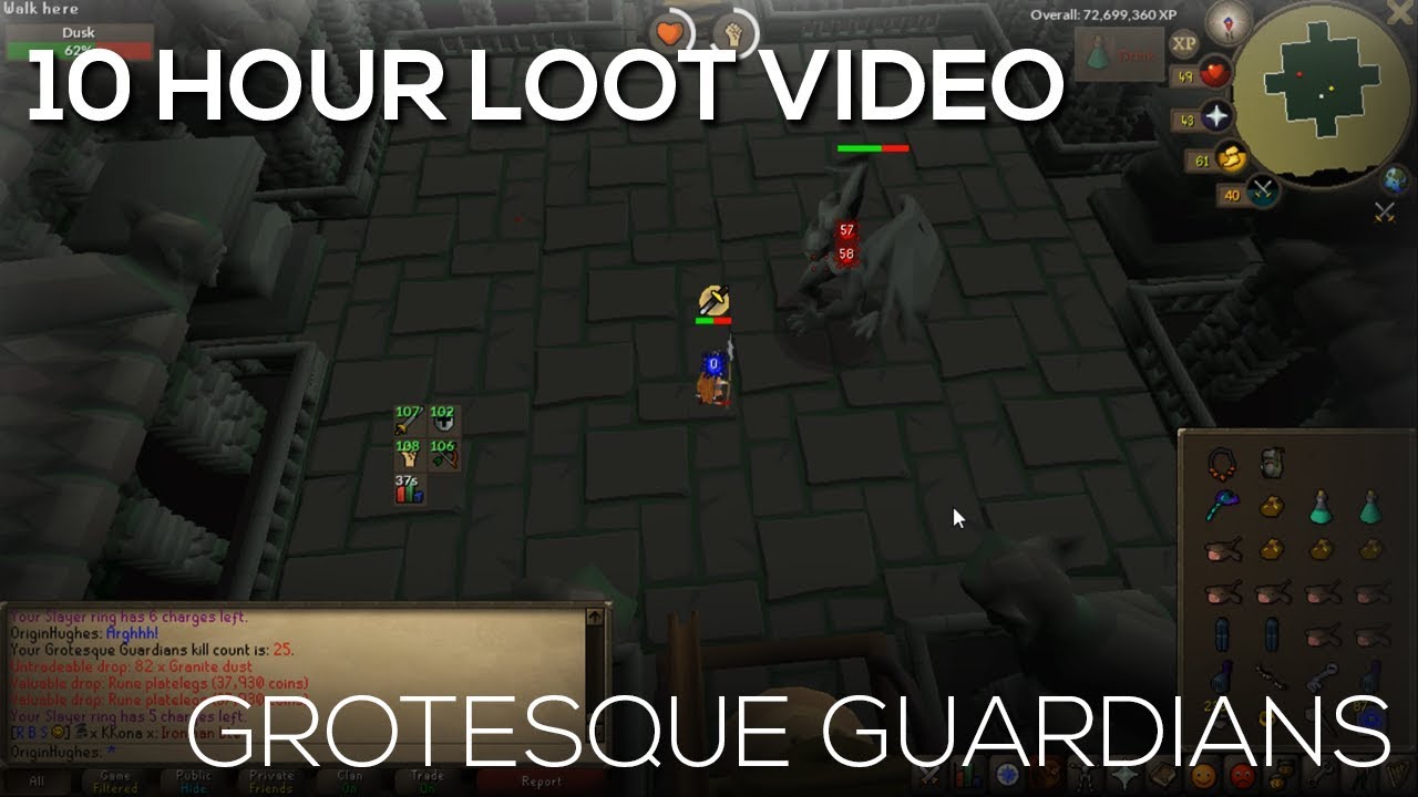 OSRS | Loot from 10 Hours of Grotesque Guardians - YouTube