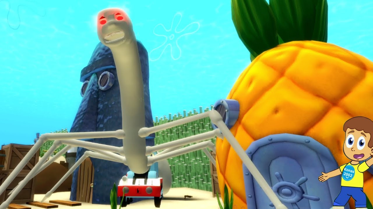 THOMAS.EXE VISITS SPONGEBOB’S HOUSE IN GARRYS MOD ! || Garys Mod ...