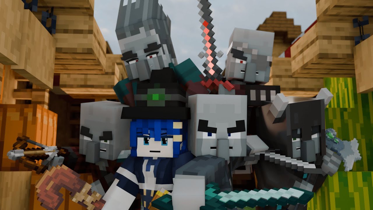 Be Afraid - Minecraft Music Video♪ 【Vindicator And Witch Girl Life ...