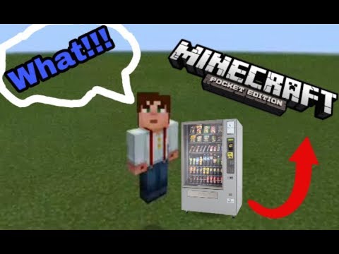 MCPE|how to make a vending machine! command block creation - YouTube