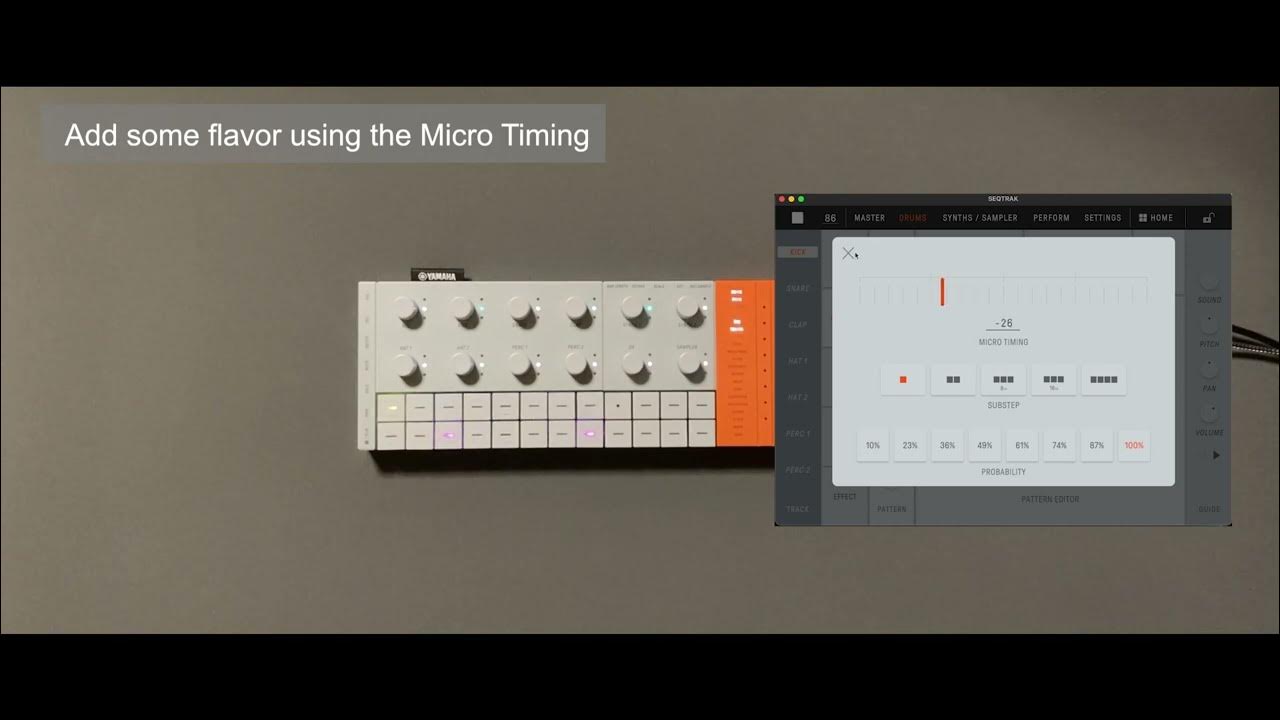 [SEQTRAK] Making a Hip-hop Beat from Scratch Using the Micro Timing | Tutorial - YouTube