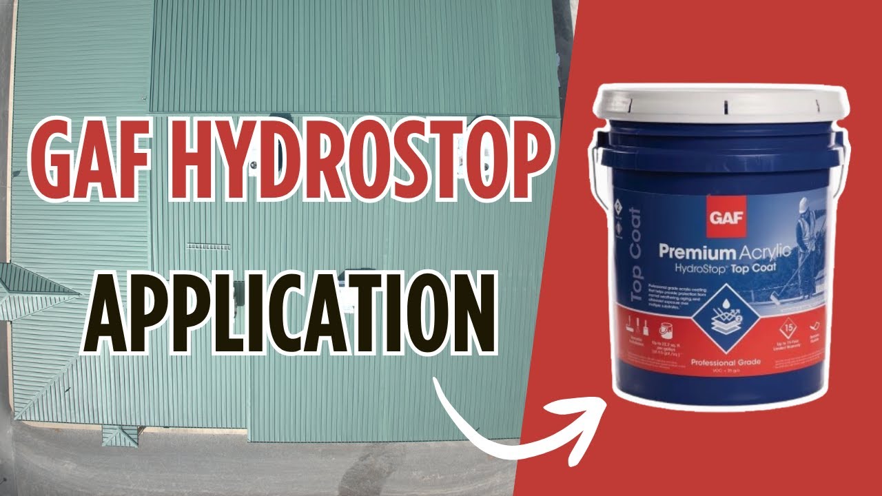 GAF HydroStop Application | Step-by-Step Roof Waterproofing Process ...