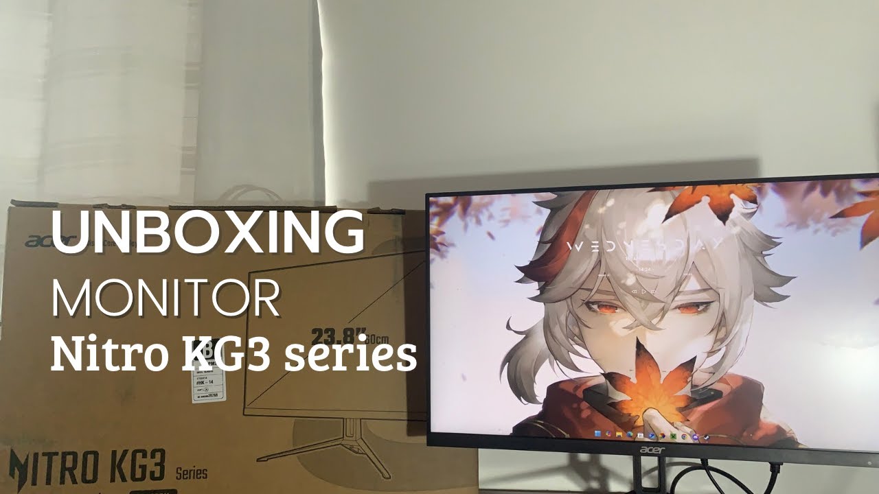 unboxing ☆ monitor acer 120 hz nitro KG3 series - YouTube