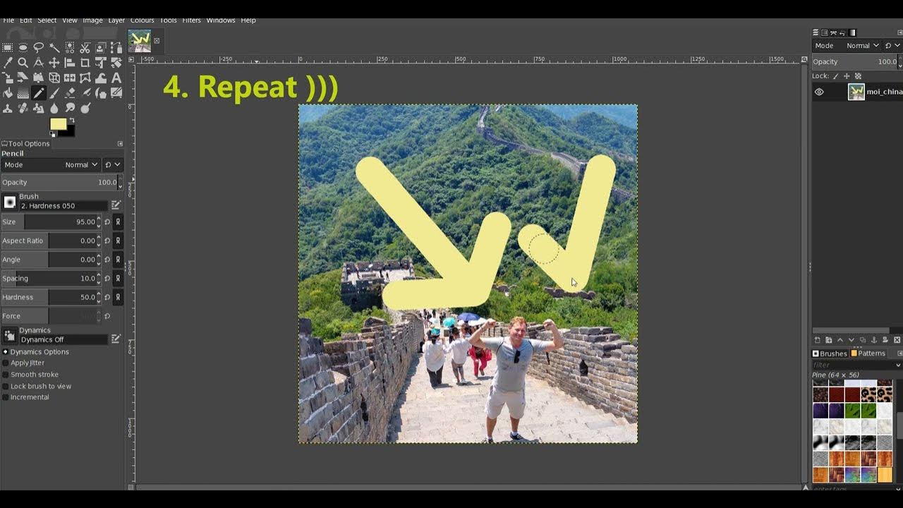 How to draw an arrow on a picture with GIMP? - YouTube