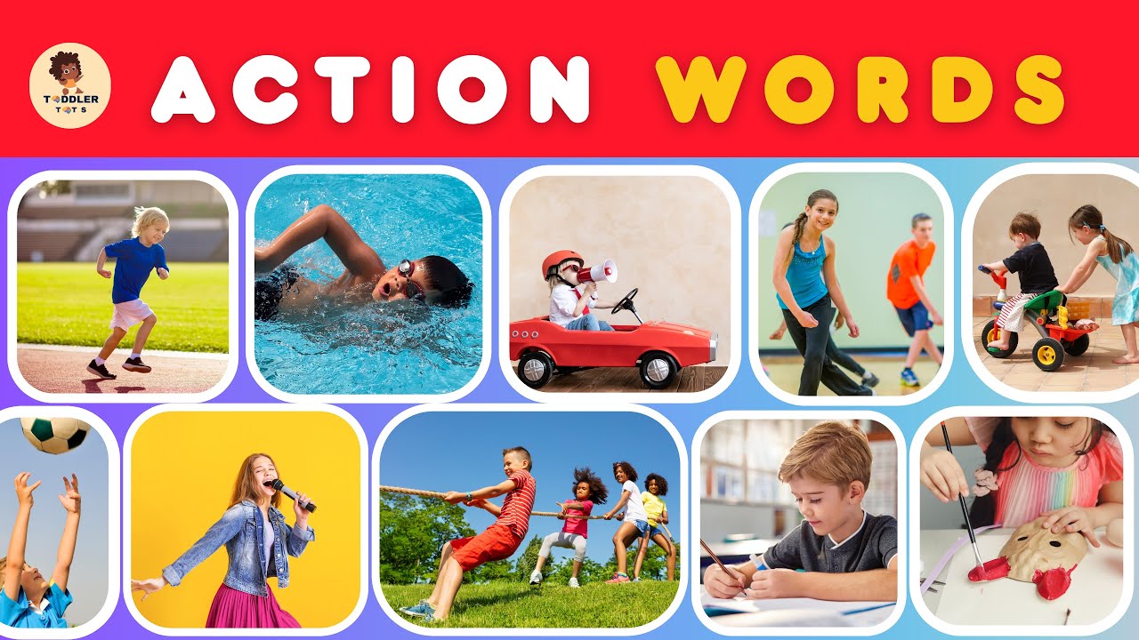 Action verbs for kids | Let’s Jump, Clap, and Run! Educational video ...