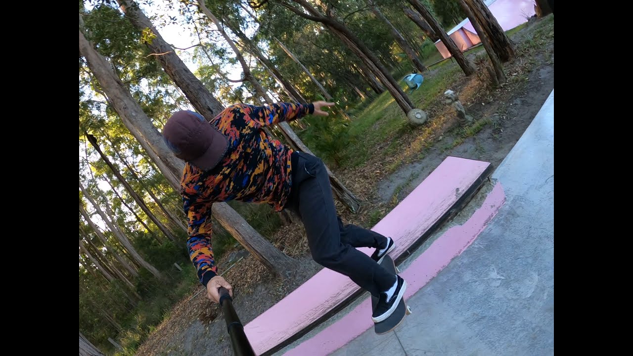 Learning how to do backside tail slides ! - YouTube