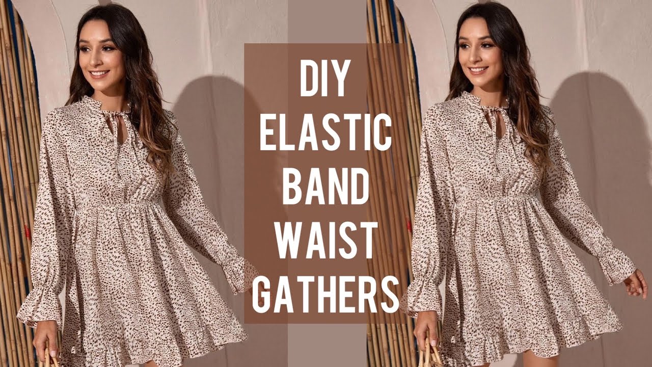 DIY: Elastic band gathers in less than one minute || easy and short ...