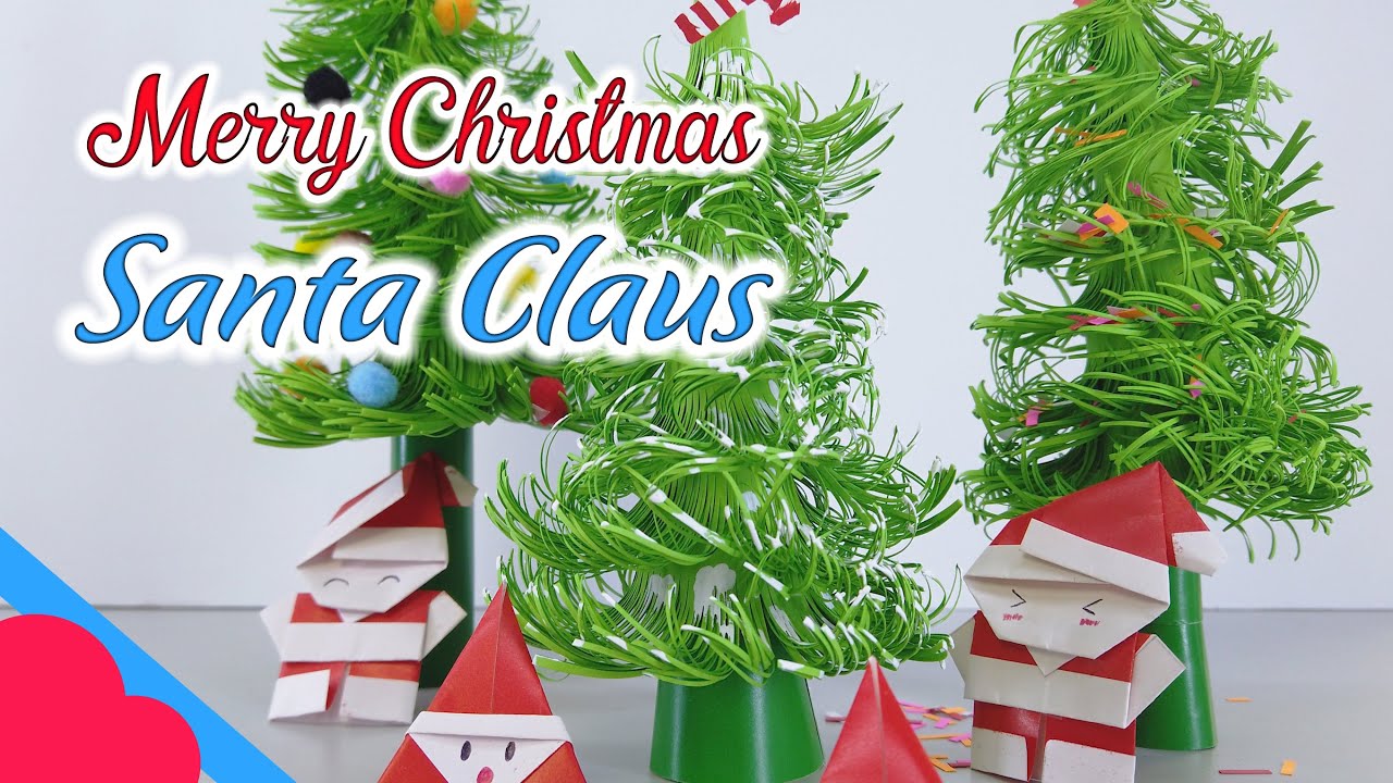 How To Make Santa Claus With Origami Paper - YouTube