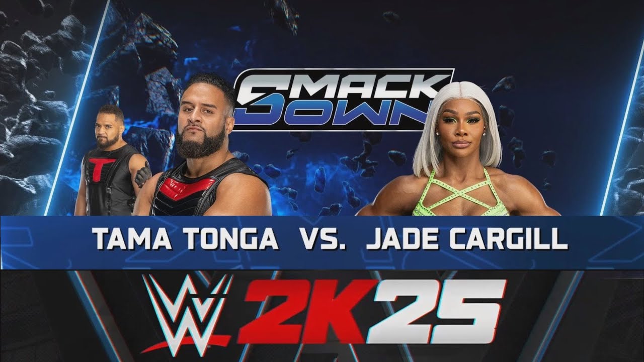 TAMA TONGA VS JADE CARGILL. NXT. WWE 2K25. TQS - YouTube