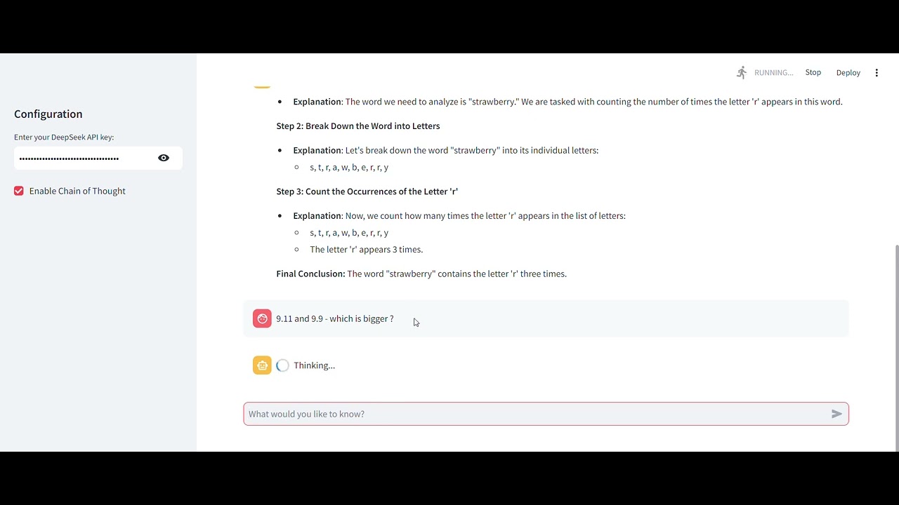 Deepseek - CoT (Chain of Thought) - YouTube
