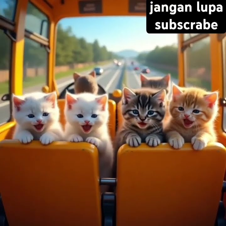 kucing naik bus #cat #cute #telolet #laguanakanakindonesia #fypシ゚viral ...