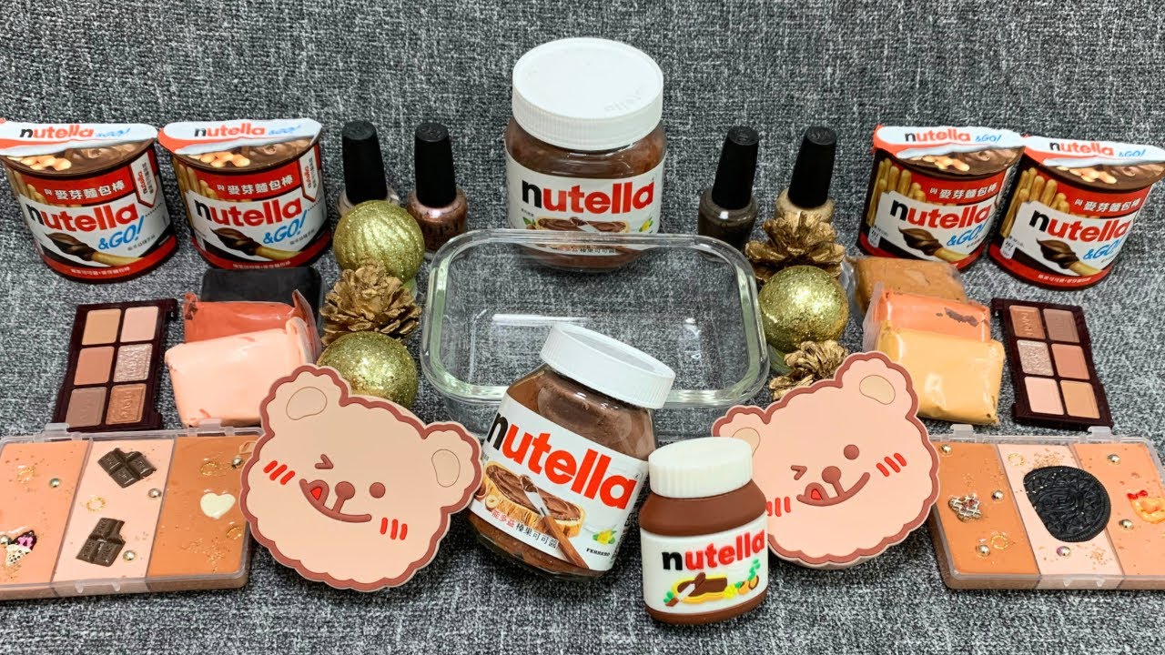 Making Slime With 「nutella」！Most Satisfying Slime Video ️ - YouTube