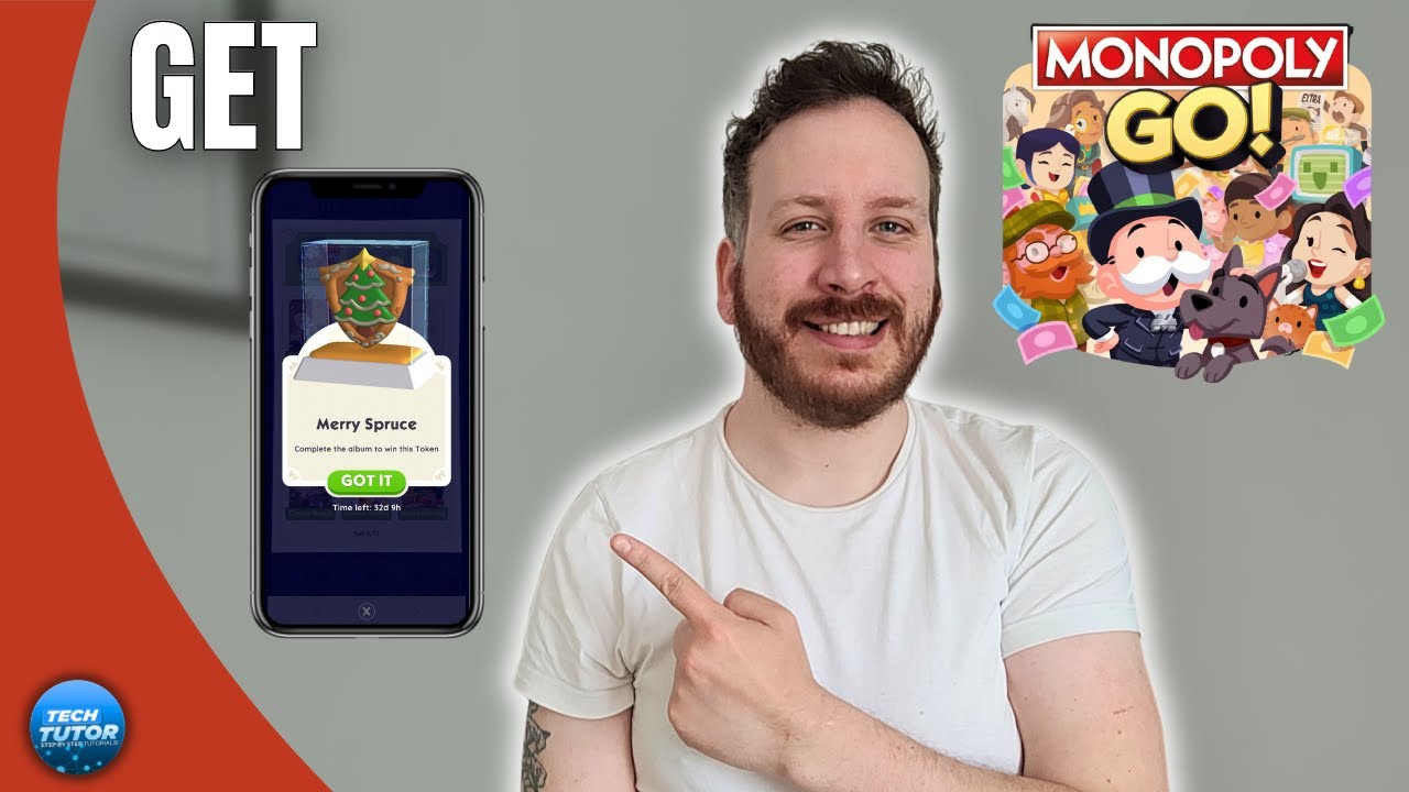 How To Get Merry Spruce Christmas Tree Shield Monopoly Go - YouTube