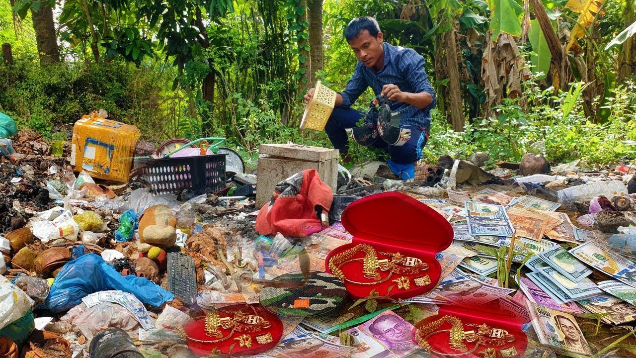 Lucky lucky day! found new thing & old restore, money $$ on the land ...