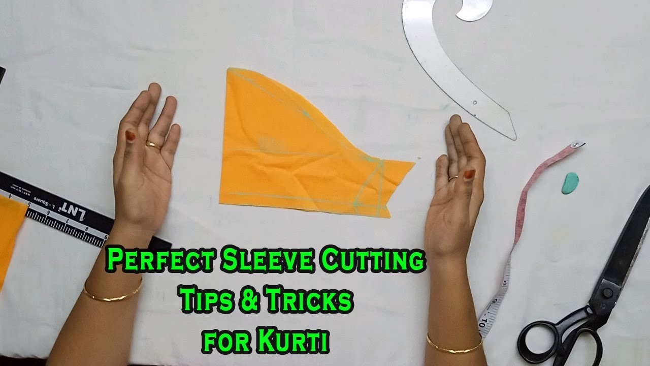 Perfect Sleeve Cutting Tips for kurti With Measurements | Sleeve Tips ...