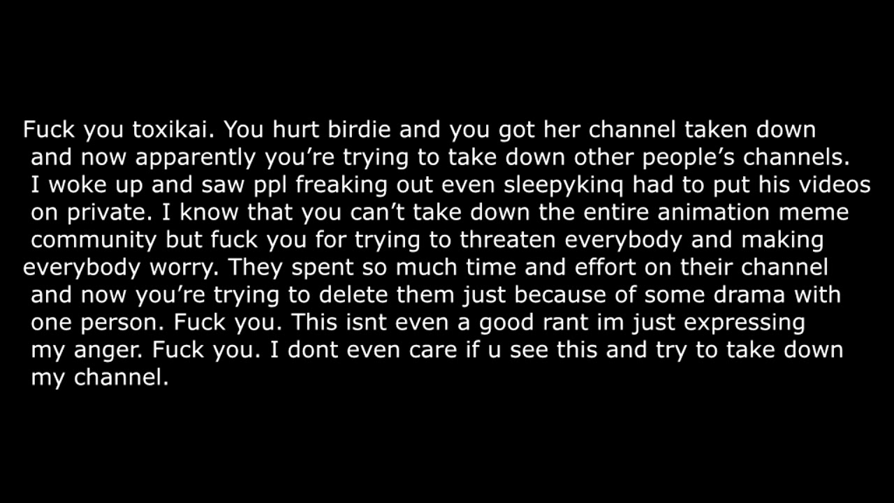 f you toxikai (Toxikai and Birdie Drama) - YouTube