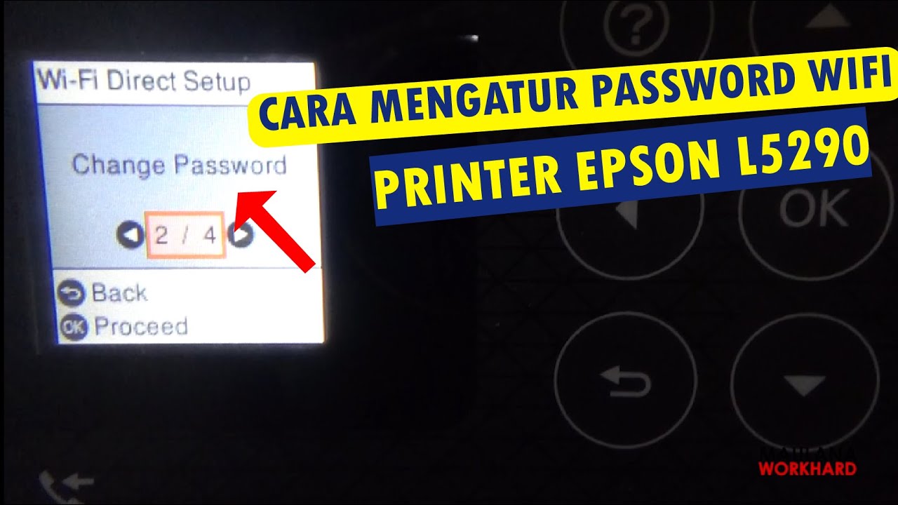 Cara Mengatur Password WiFi Printer Epson L5290 dengan Mudah! - YouTube
