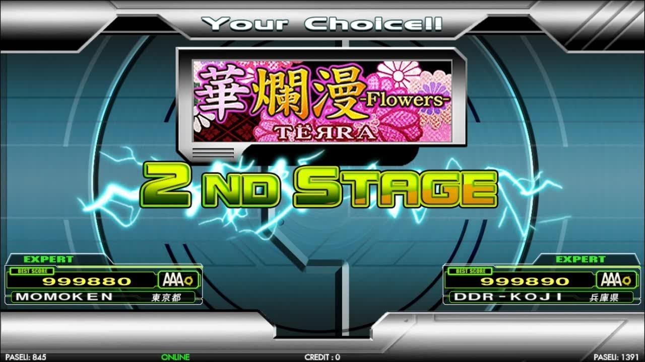 [DDR SELECTION] 華爛漫 [Single-EXPERT] 999,960 PFC by DDR-KOJI - YouTube