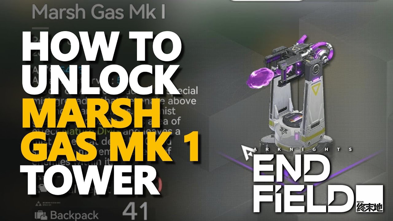 How to unlock Marsh Gas Mk 1 Tower Arknights Endfield - YouTube
