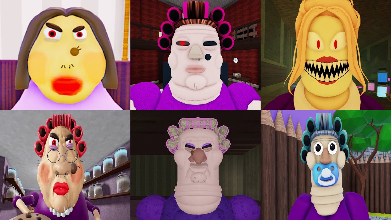 Escape Evil Nnan Nursery SPEED Run in Scary Obby, Evil Grandma,Baby ...