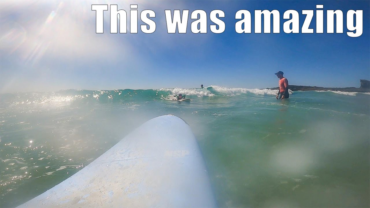 MY FIRST SURF LESSON + SEEING WHALES!! - YouTube