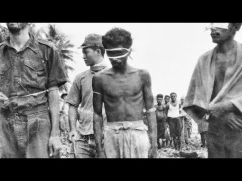 Execution by beheading of soldiers by Japan Army shows Japanese brutality in ww2 