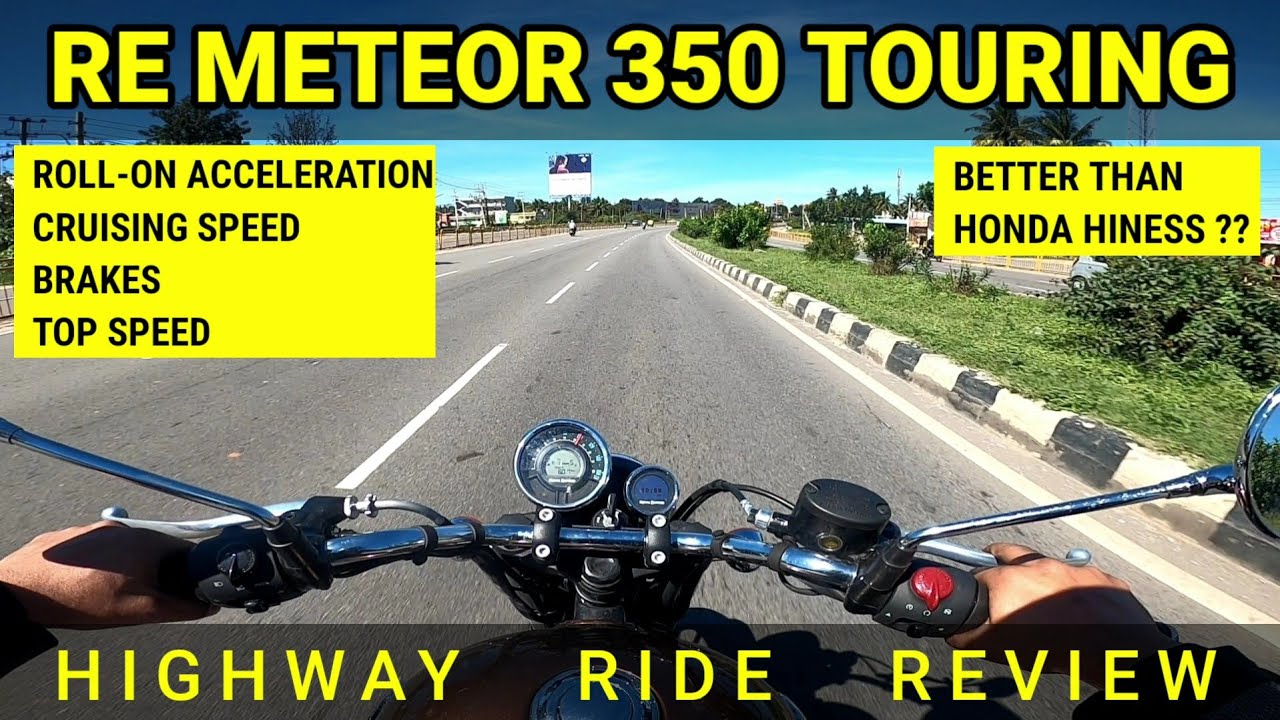ROYAL ENFIELD METEOR 350 TOP SPEED || METEOR vs HIGHNESS - YouTube