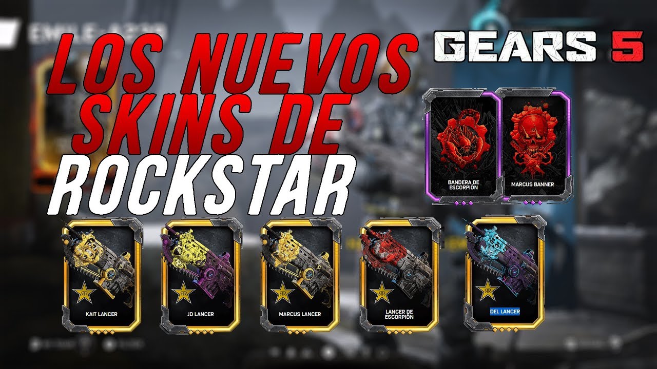 GEARS 5 | ESTOS SON TODOS LOS NUEVOS SKINS EXCLUSIVOS DE ROCKSTAR ¿COMO ...