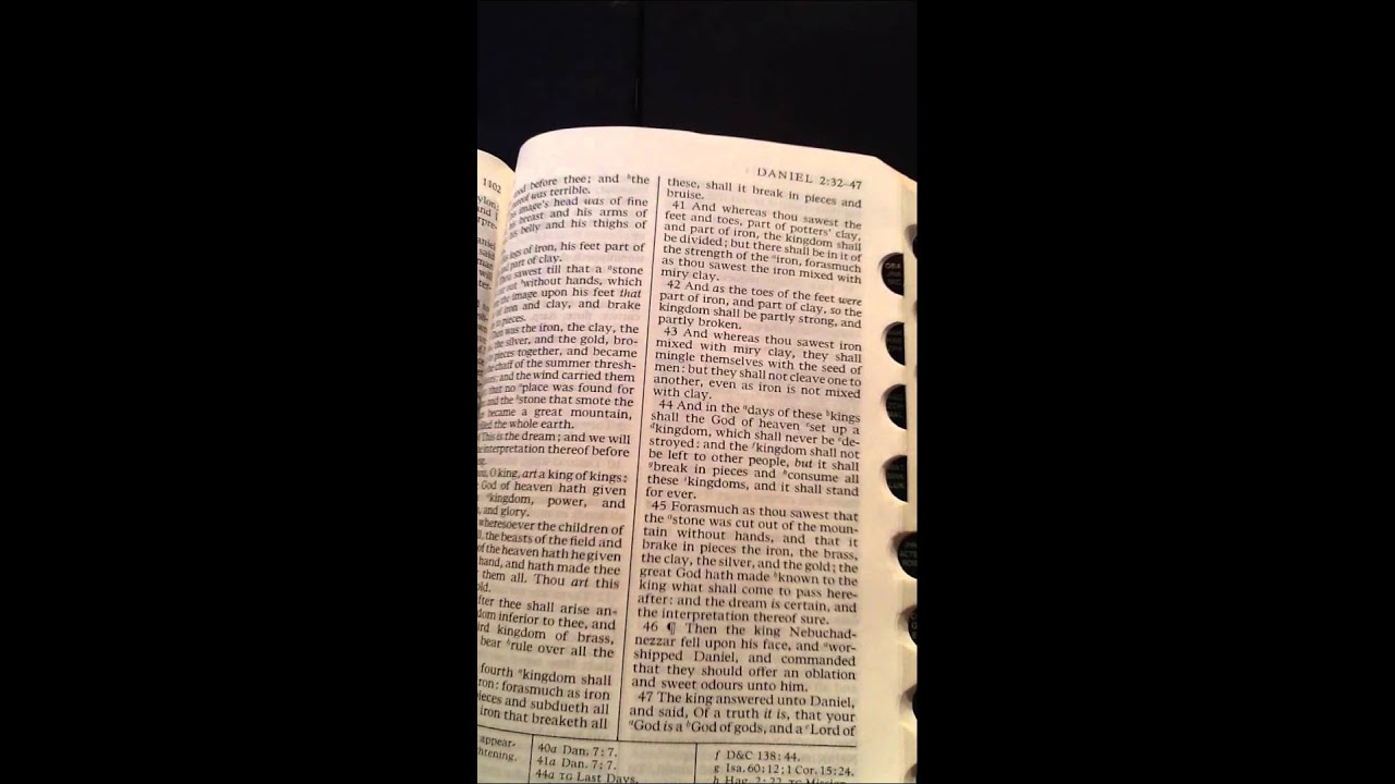 Daniel 2:44-45 "A stone cut out of the mountain" Scripture Melody - YouTube
