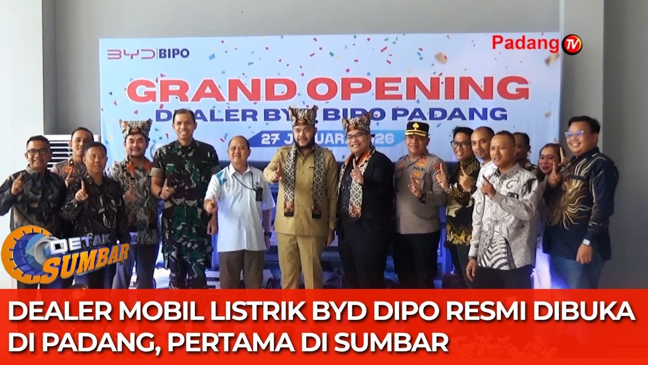 Dealer Mobil Listrik BYD Dipo Resmi Dibuka di Padang, Pertama di Sumbar ...