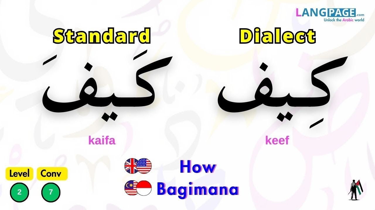 Standard Arabic vs dialect Conversation (How) - YouTube