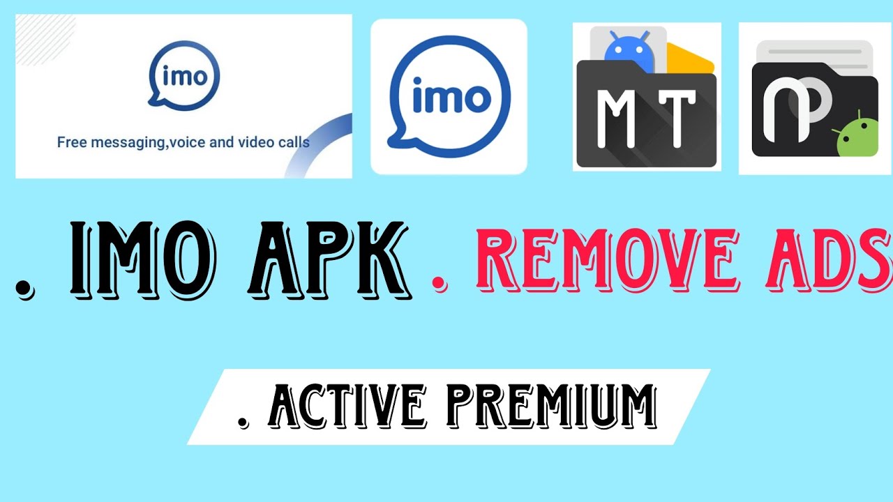 How to mod Imo Apk | Mt Manager - YouTube