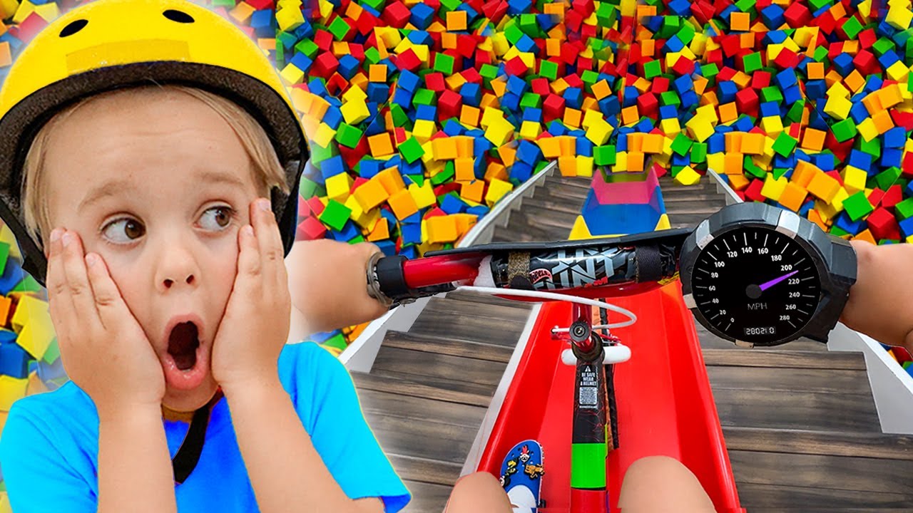 Chris y sus amigos: aventura en el tobogán de las escaleras: seguridad ...