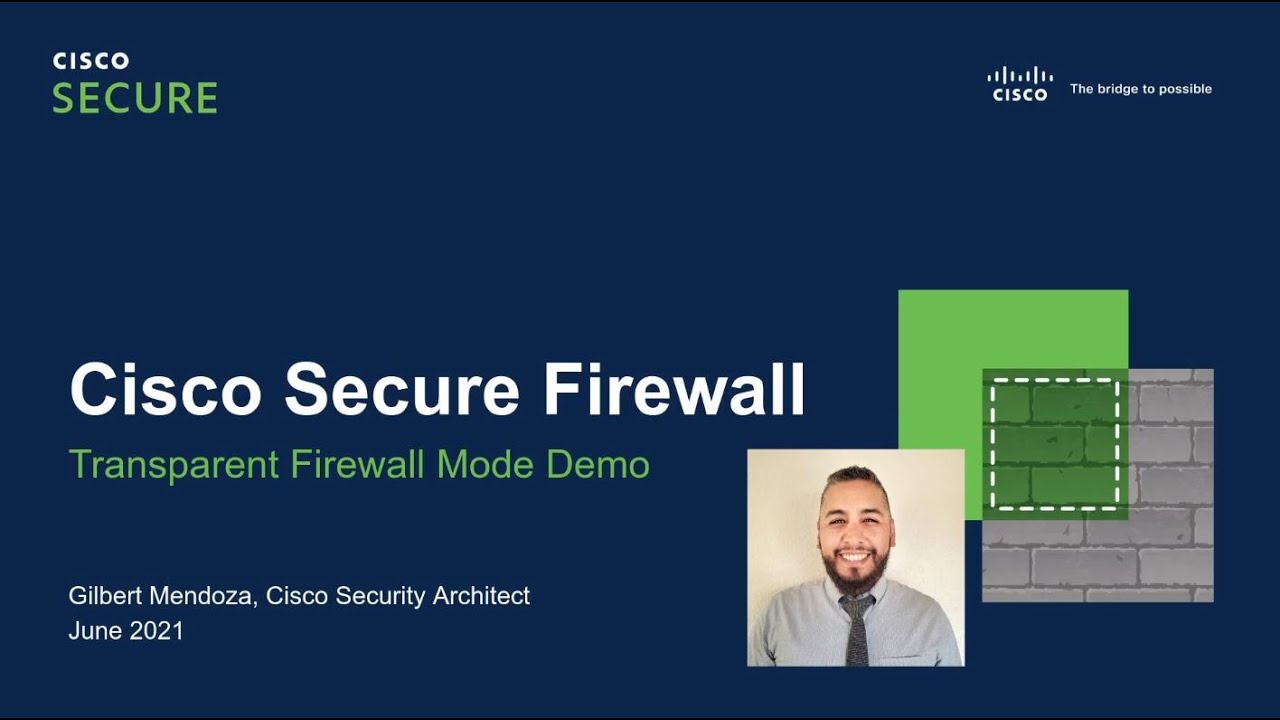 Cisco Secure Firewall Transparent Mode Demo - YouTube