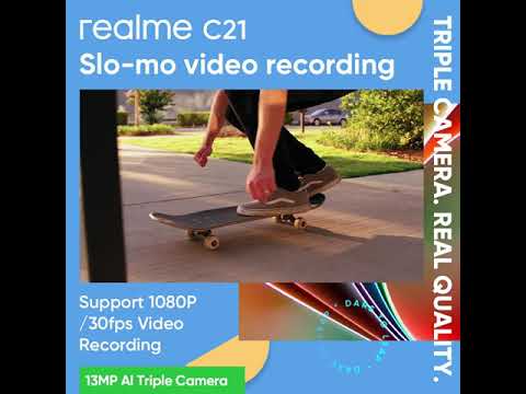 realme C21 - Slo-mo Video Recording Mode