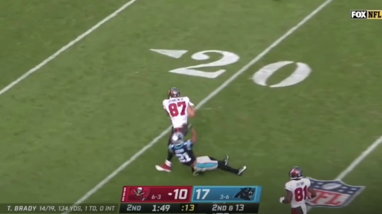 Rob Gronkowski | Highlights Week 10 vs Panthers - YouTube