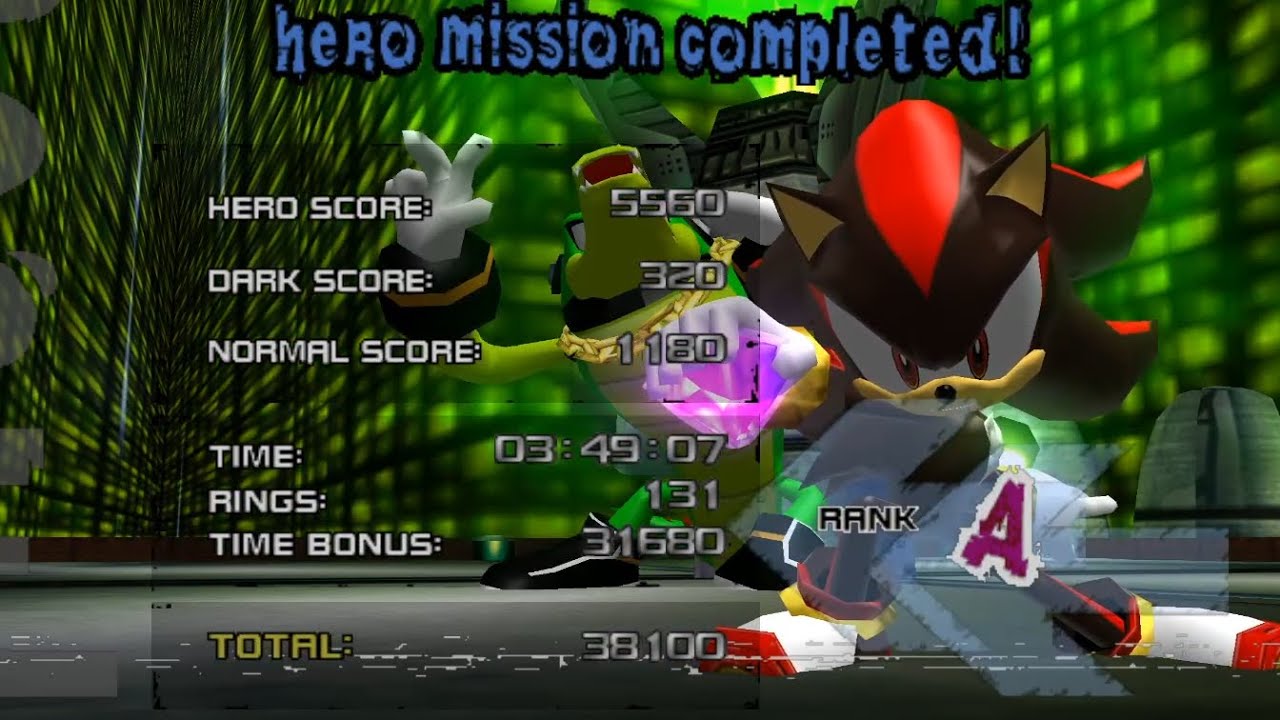 Cosmic Fall (Hero) A-Rank - Shadow the Hedgehog: Reloaded 1.0 - YouTube